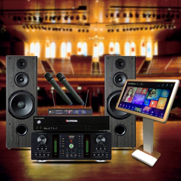 Full Set KTV System with BM-5000, 22" Monitor, A250 Pro, Q801, UHF3200